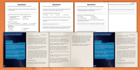 Space Reading Comprehension Worksheets | Twinkl